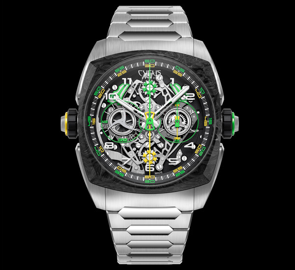 Klepcys DICE Lime Carbon | CYRUS WATCHES, Swiss watchmakers