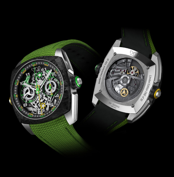 Klepcys DICE Lime Carbon | CYRUS WATCHES, Swiss watchmakers